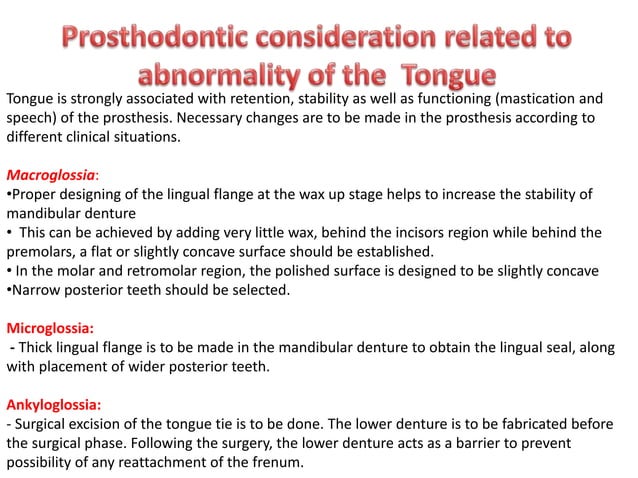 Tongue development,anatomy,prosthetic consideration | PPTX | Ear, Nose ...