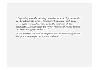 Tongue Carcinoma- basic surgical knowledge | PDF