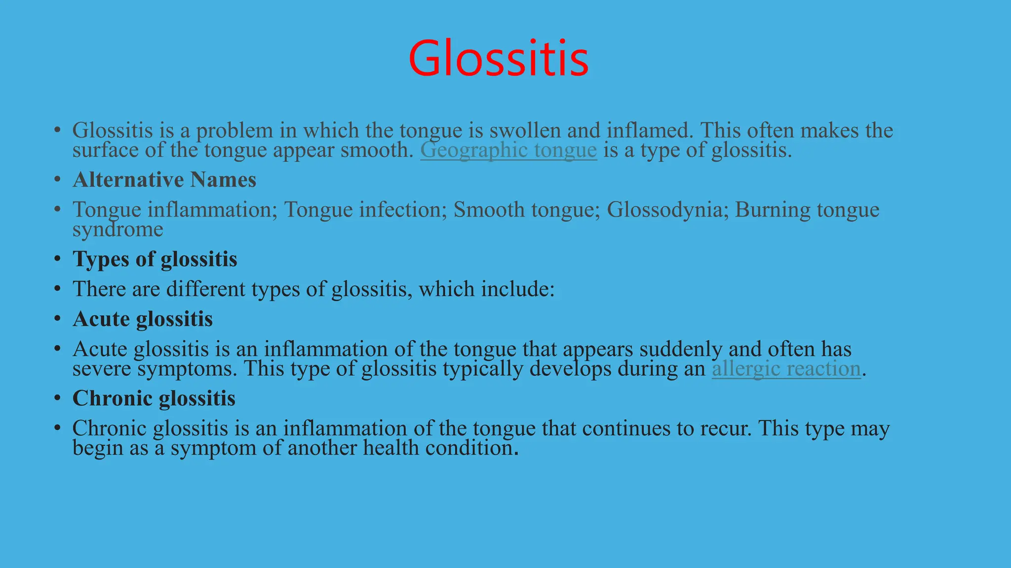 tongue disease lecture Dr Assadawy legacy | PDF
