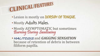 Tongue disorders | PPTX