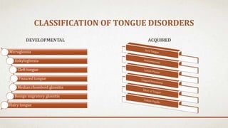 Tongue disorders | PPTX