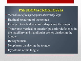 Tongue disorders | PPTX