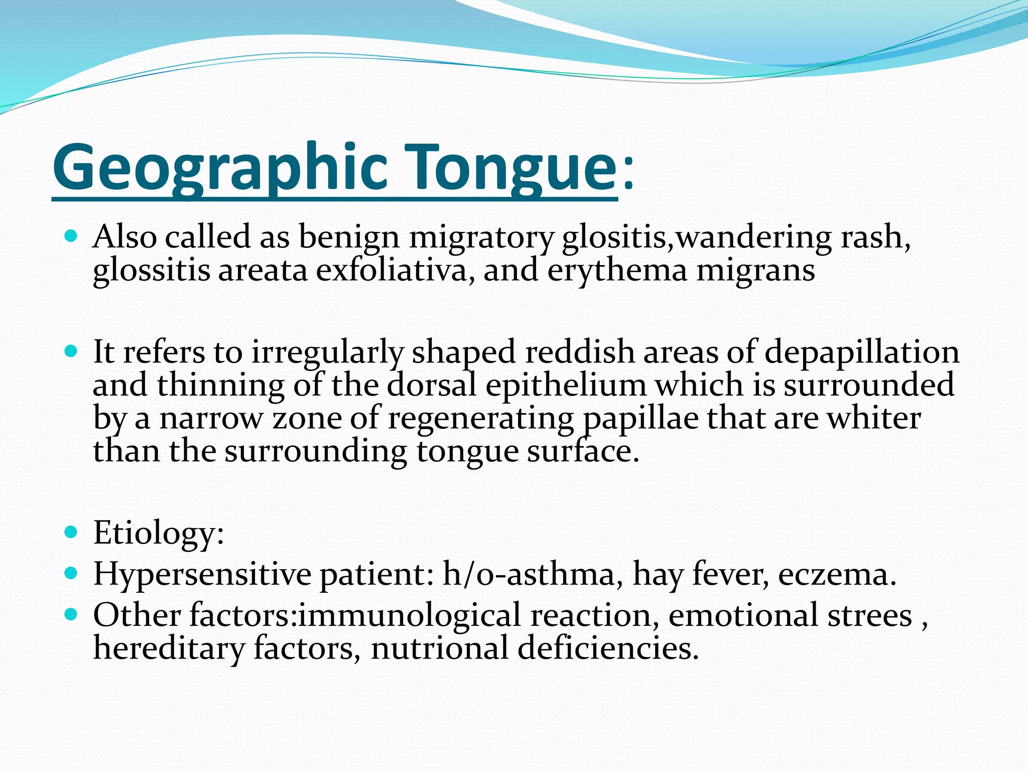 Diseases of Tongue | PPTX