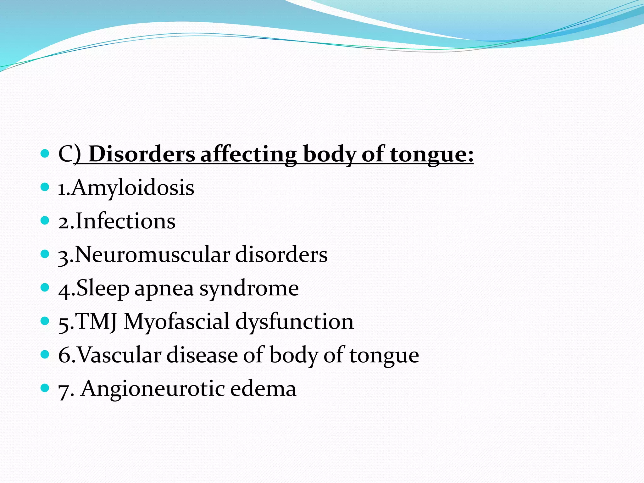 Diseases of Tongue | PPTX