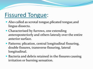 Diseases of Tongue | PPTX