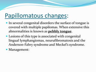 Diseases of Tongue | PPTX