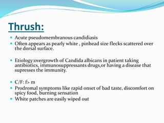 Diseases of Tongue | PPTX