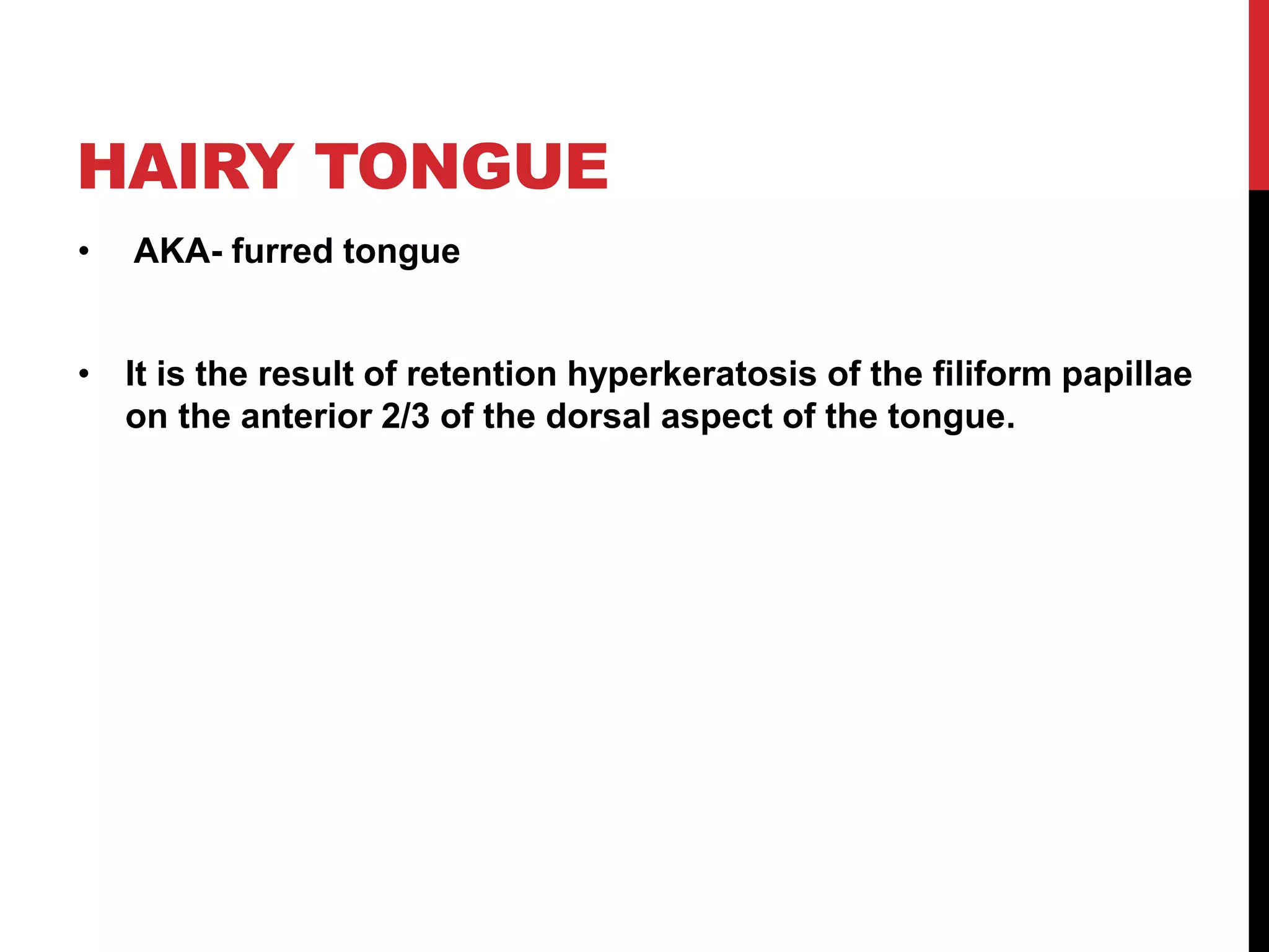 Tongue in health and disease | PPTX