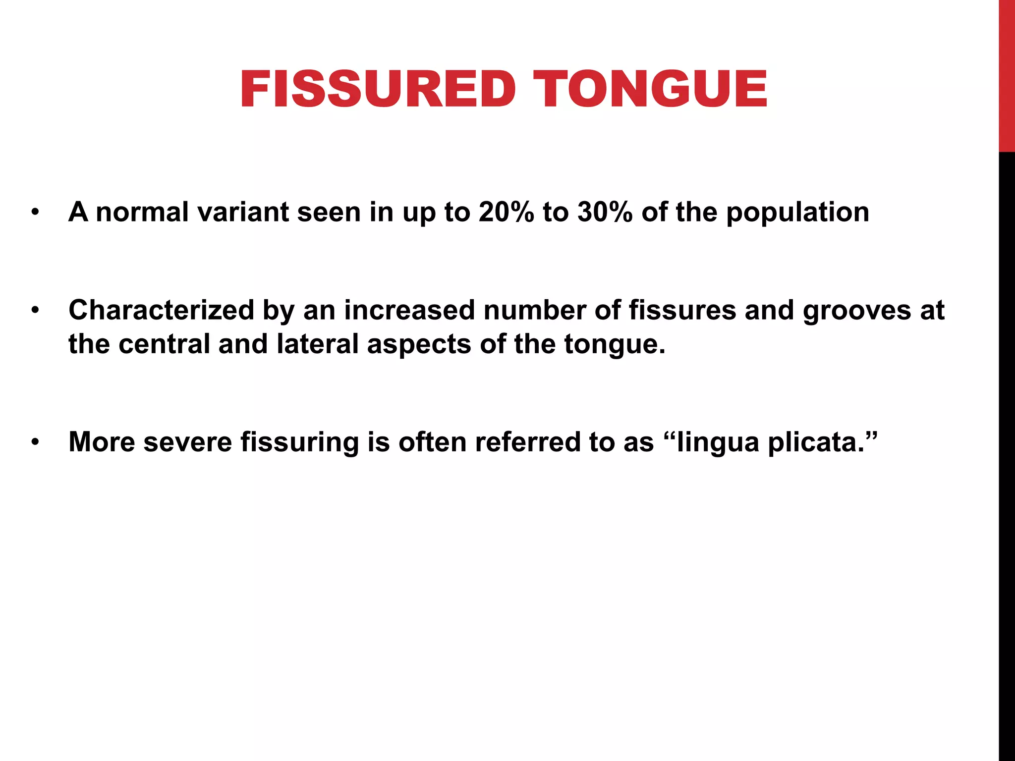 Tongue in health and disease | PPTX