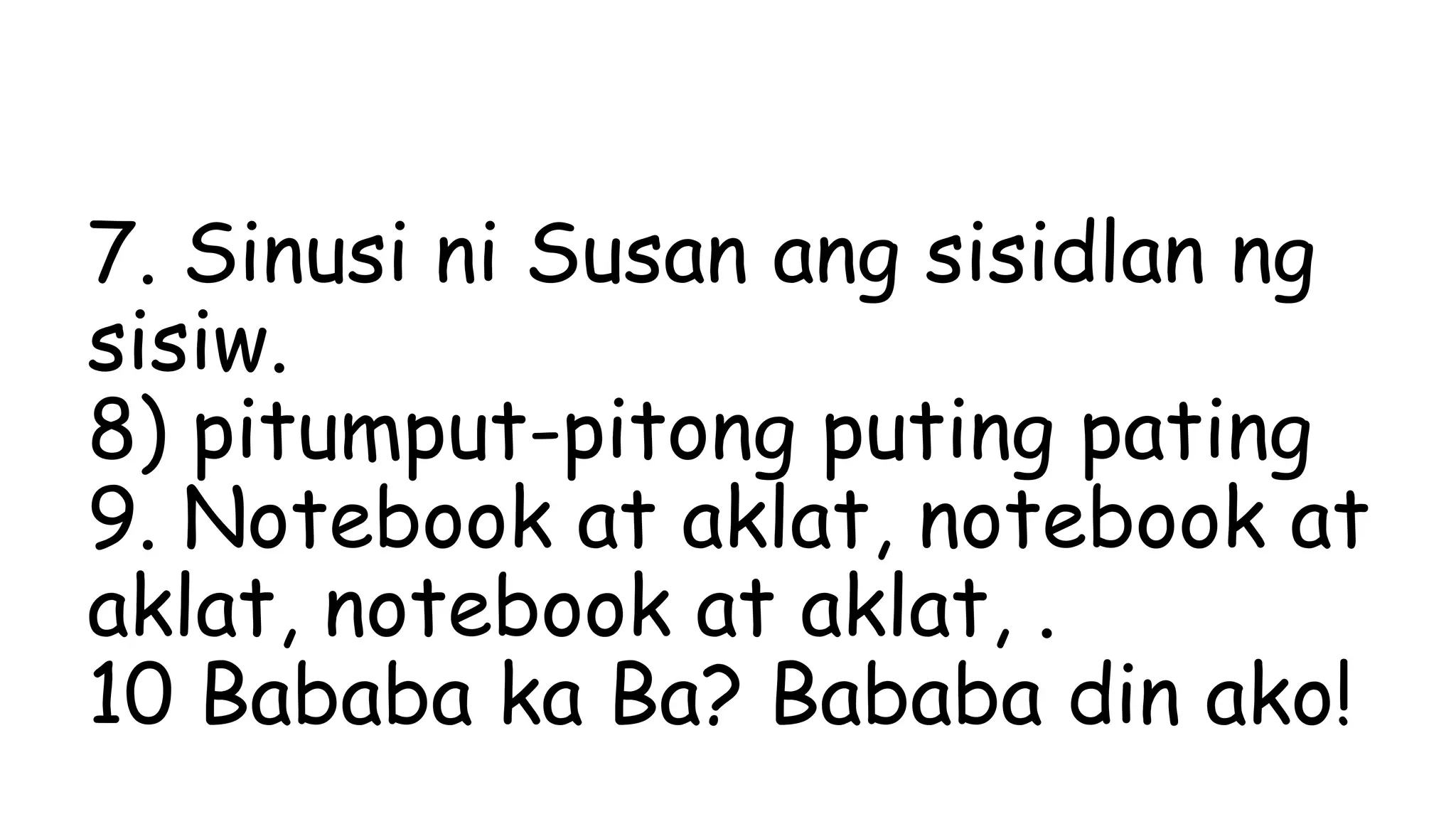 Tongue Twister list of memorizing sentences.pptx