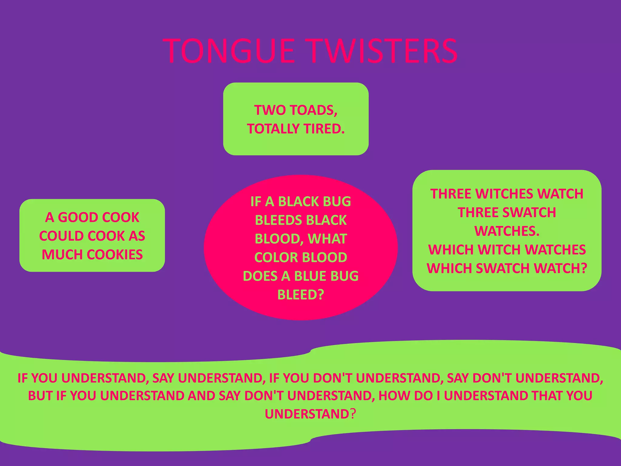Tongue twisters | PPT