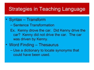 Language Development Strategies | PPT | Gardening | Home & Garden