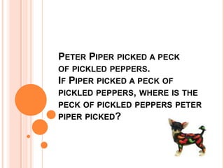 Tongue twisters | PPT