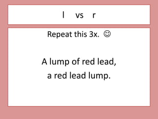 Tongue twisters 2 | PPTX