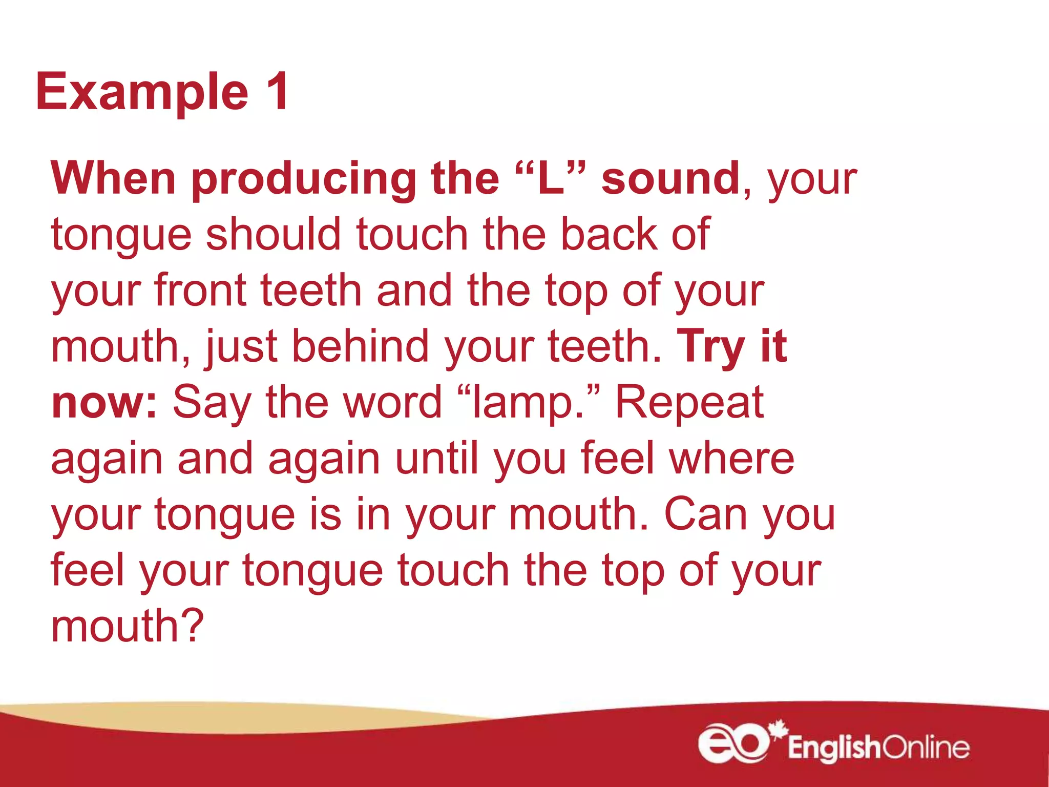 Tongue twisters and other pronunciation tips 1 | PPTX