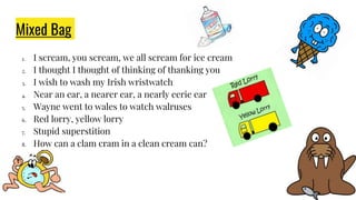 Tongue twisters for a twist........... | PPTX