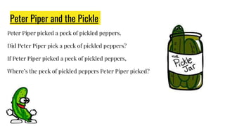 Tongue twisters for a twist........... | PPT