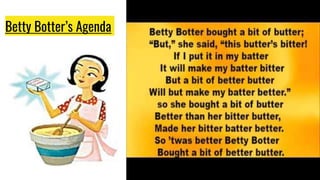 Tongue Twisters Betty Botter