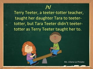 Tongue twisters with sounds | PPT