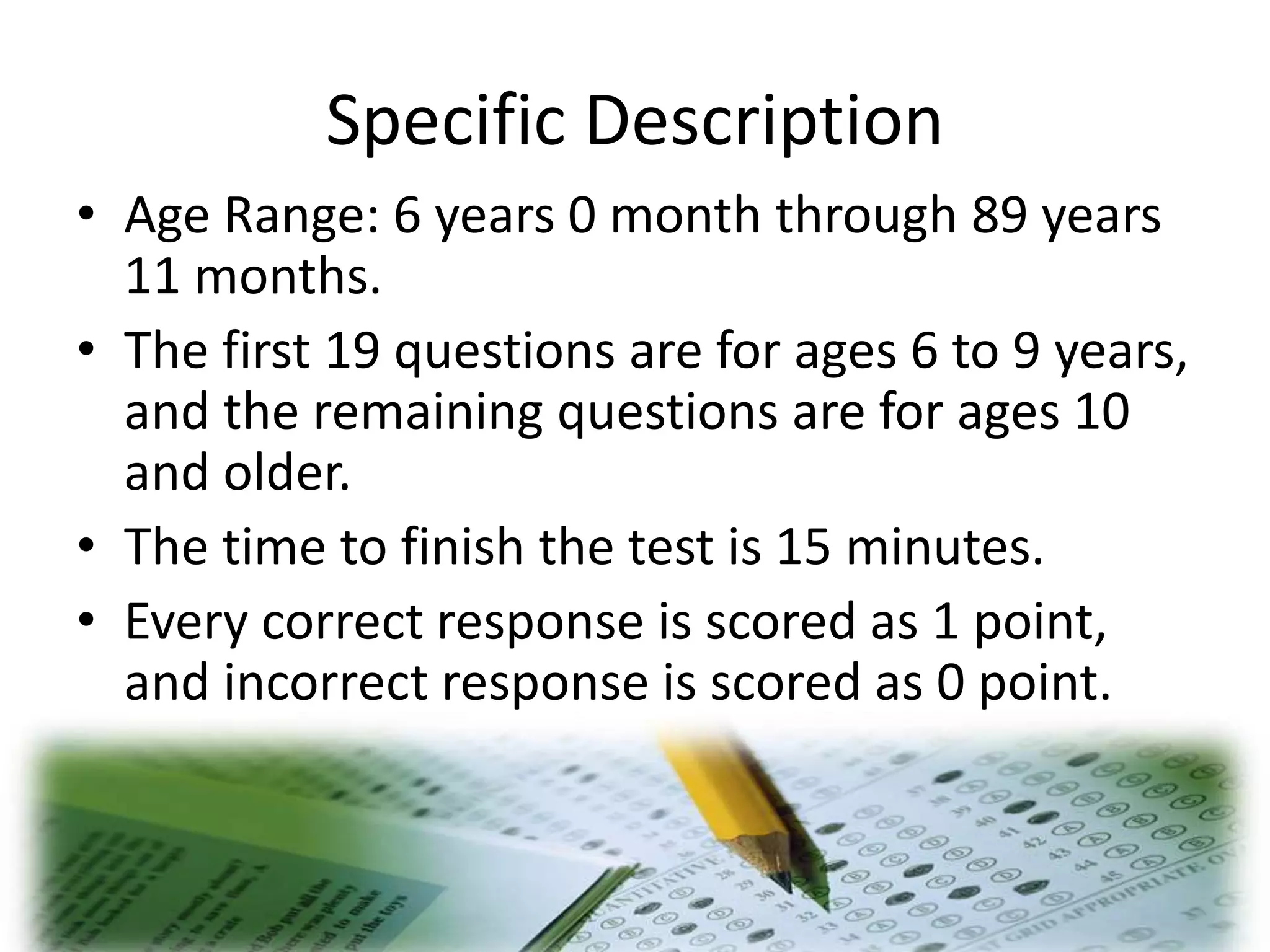 TONI-4 Test Review | PPTX