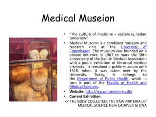 Museum & Exhibitions in Copenhagen | PPT