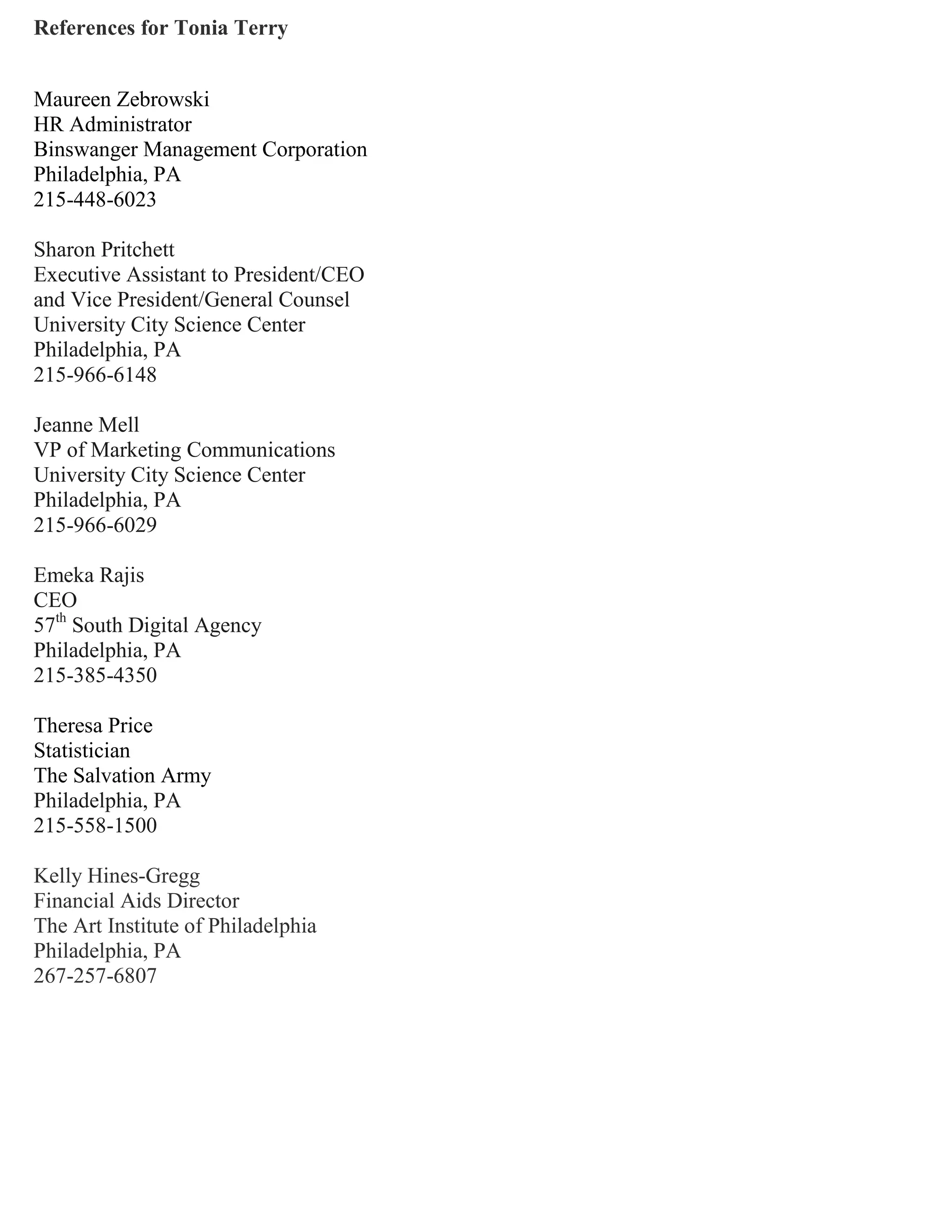 Tonia terry professional resume | PDF