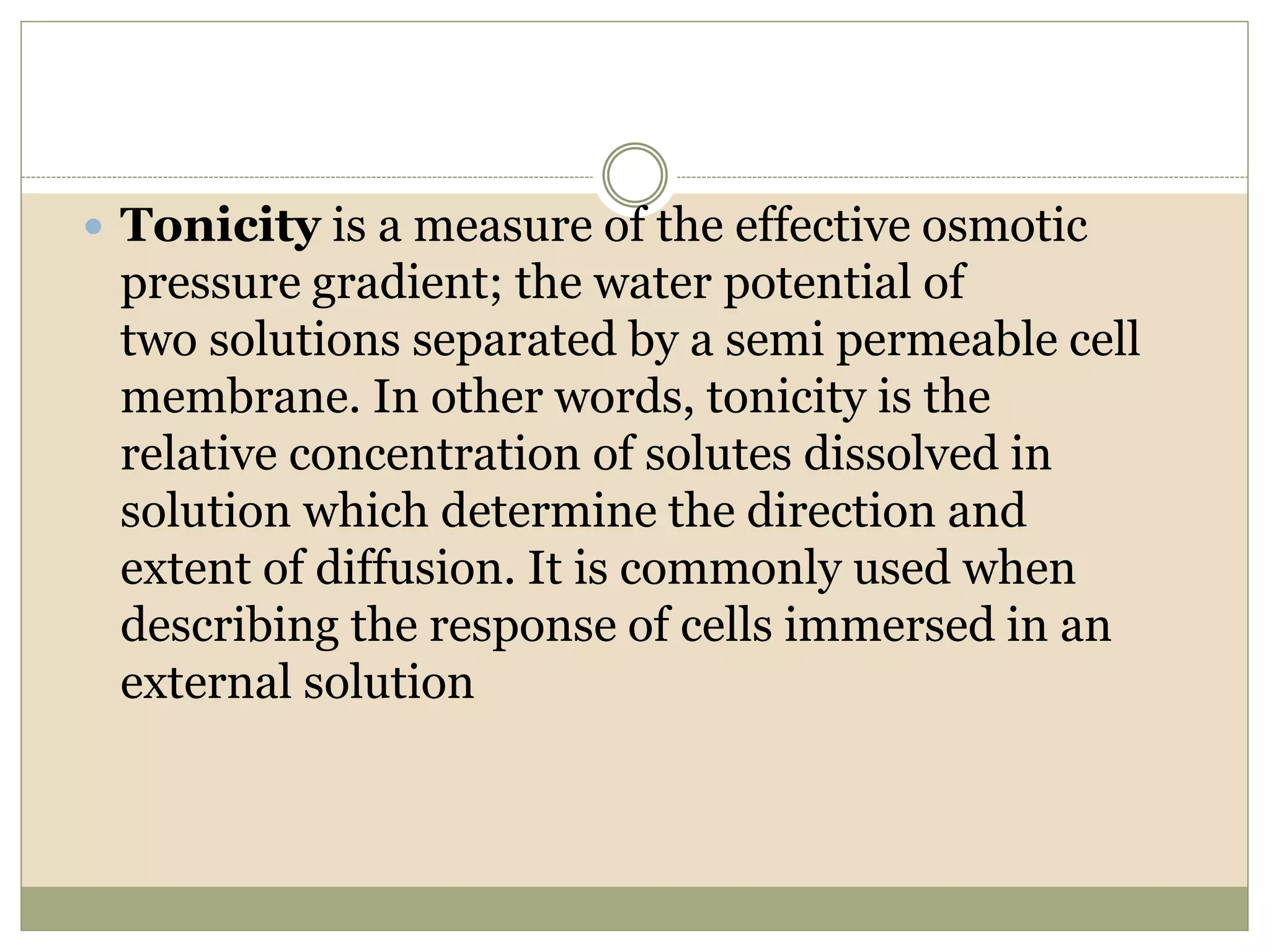 importance of Tonicity | PPTX