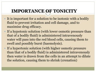 importance of Tonicity | PPT