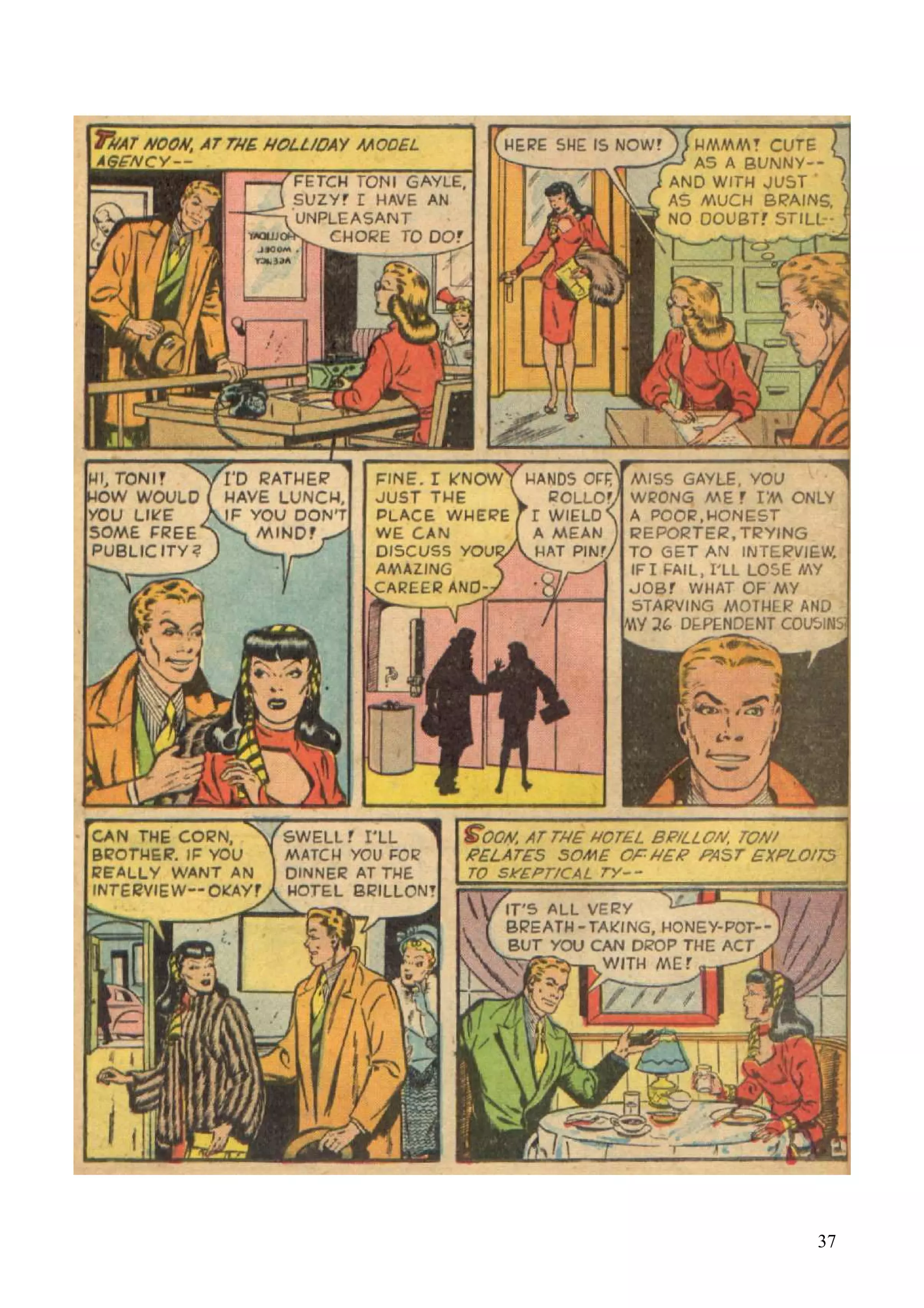 TONI GAYLE (1946-1947) Janice Valleau [Women Comic - Mujeres Cómic] | PDF