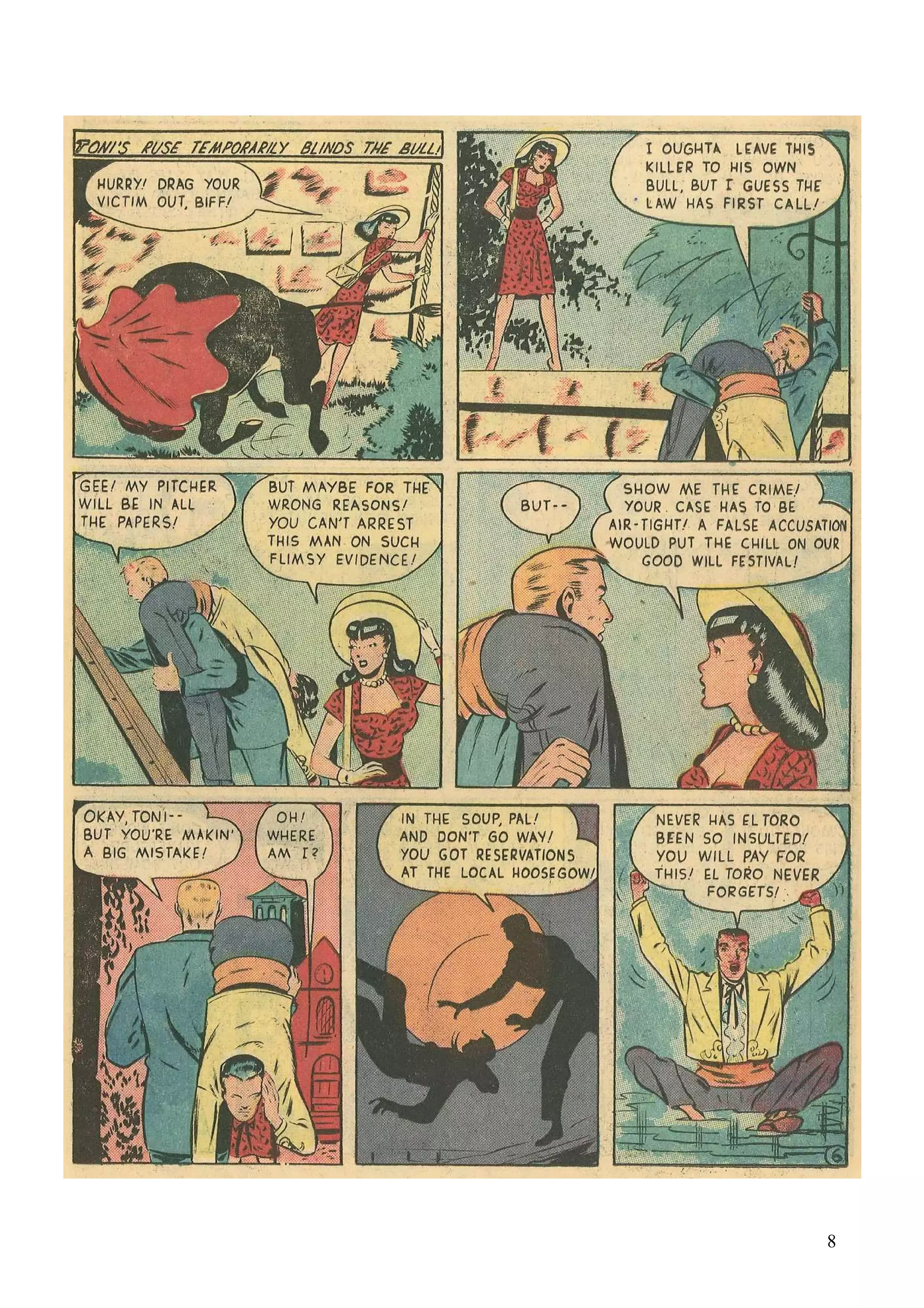 TONI GAYLE (1946-1947) Janice Valleau [Women Comic - Mujeres Cómic] | PDF