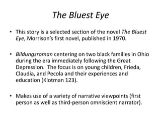 Toni morrison presentation | PPTX