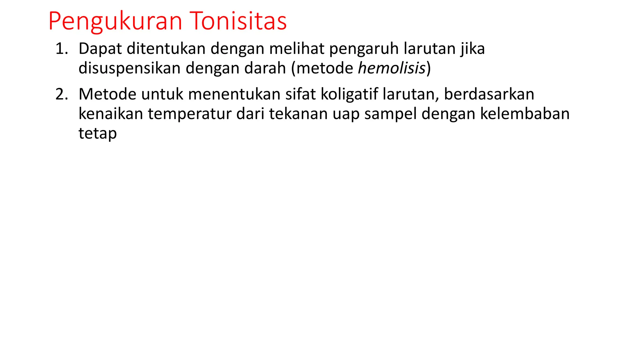Penetapan tonisitas sediaan farmasi steril | PDF
