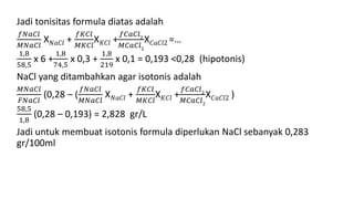 Penetapan tonisitas sediaan farmasi steril | PDF