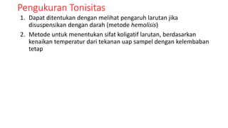 Penetapan tonisitas sediaan farmasi steril | PDF