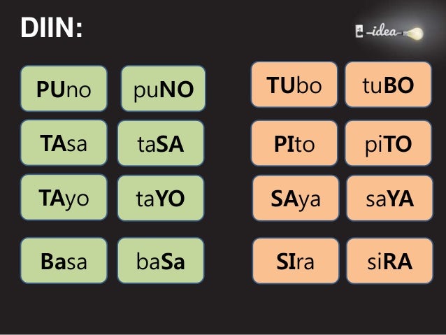Tono, Diin at Antala