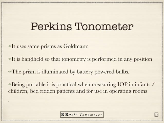 Tonometer - Basics & Types | PDF | Eye and Vision Conditions | Diseases ...