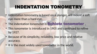 INTRA OCULAR PRESSURE BY TONOMETER .pptx