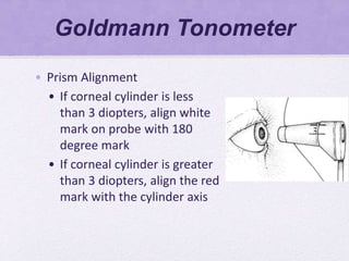 Tonometer final.pptx | Eye and Vision Conditions | Diseases and Conditions