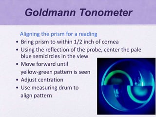 Tonometer final.pptx | Eye and Vision Conditions | Diseases and Conditions