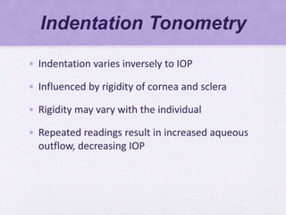 Tonometer final.pptx | Eye and Vision Conditions | Diseases and Conditions