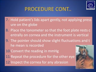 Tonometer ppt | PPTX