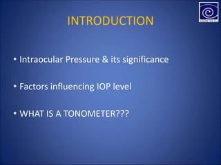 Tonometer ppt | PPTX