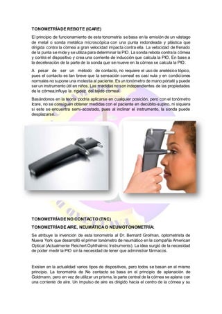 Tonometria | PDF