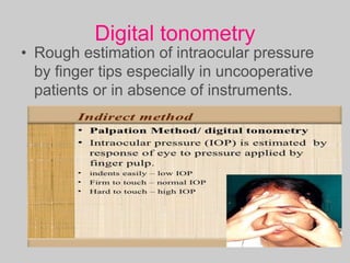 Tonometry in ophthalmology | PPTX