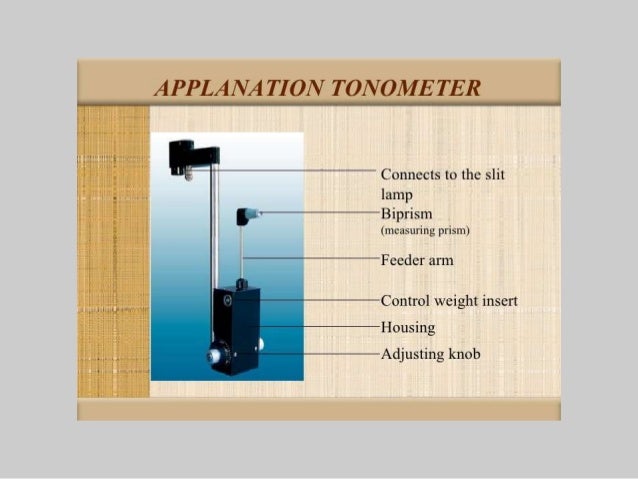 Tonometry in ophthalmology