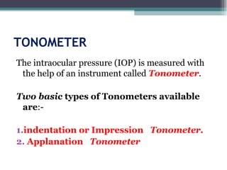 Tonometry | PPT