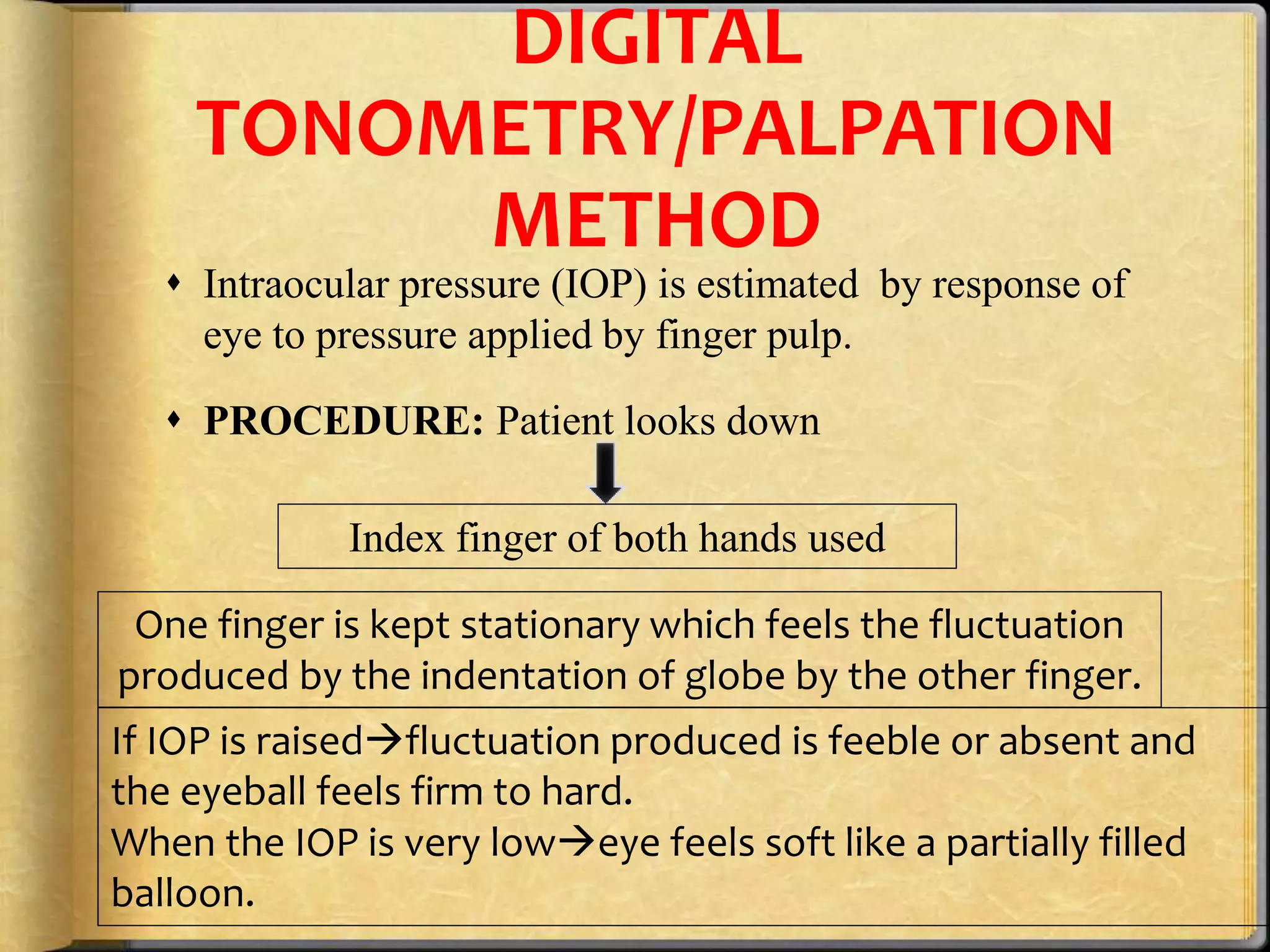Different types of Tonometry | PPTX