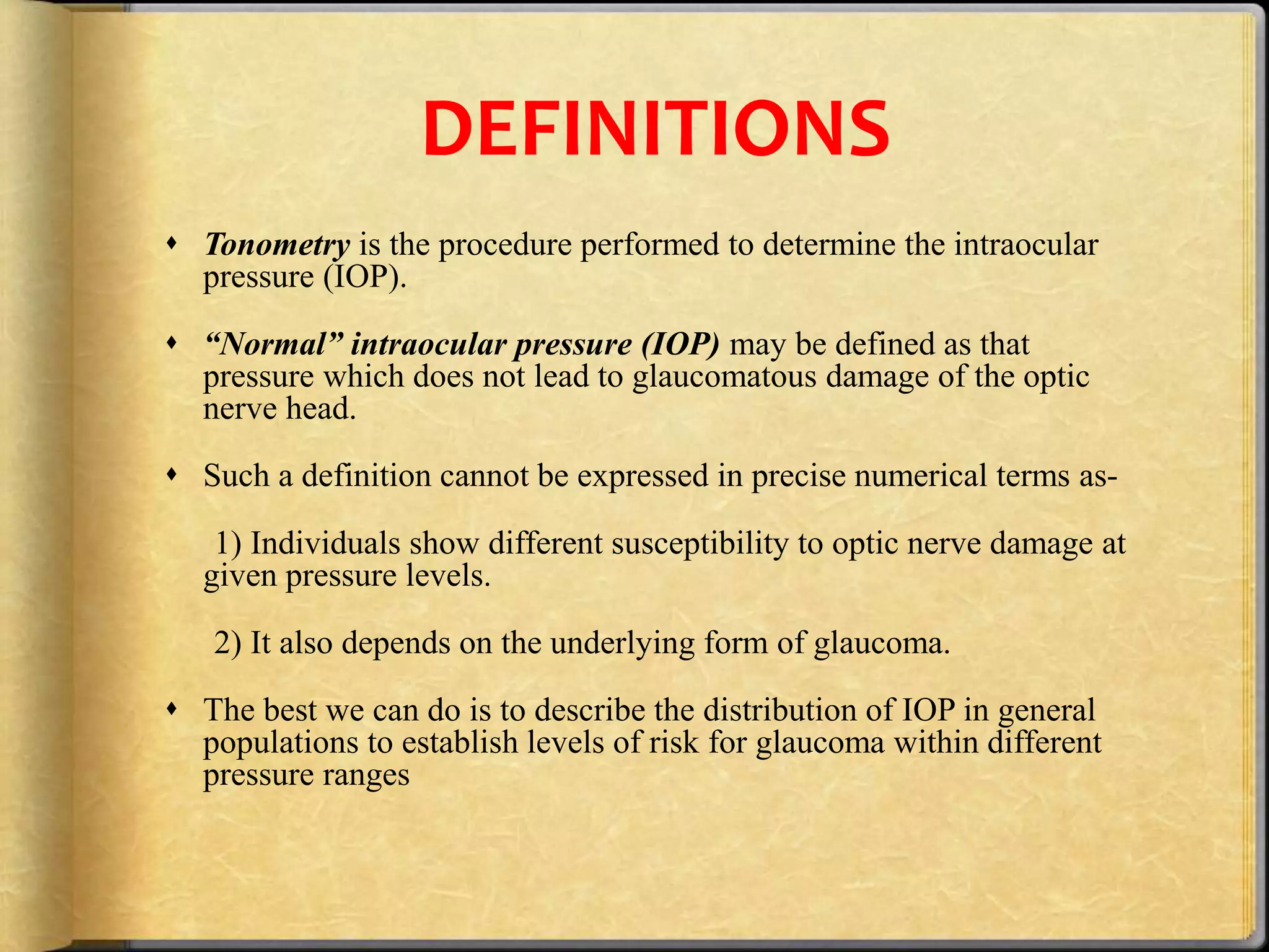 Different types of Tonometry | PPTX