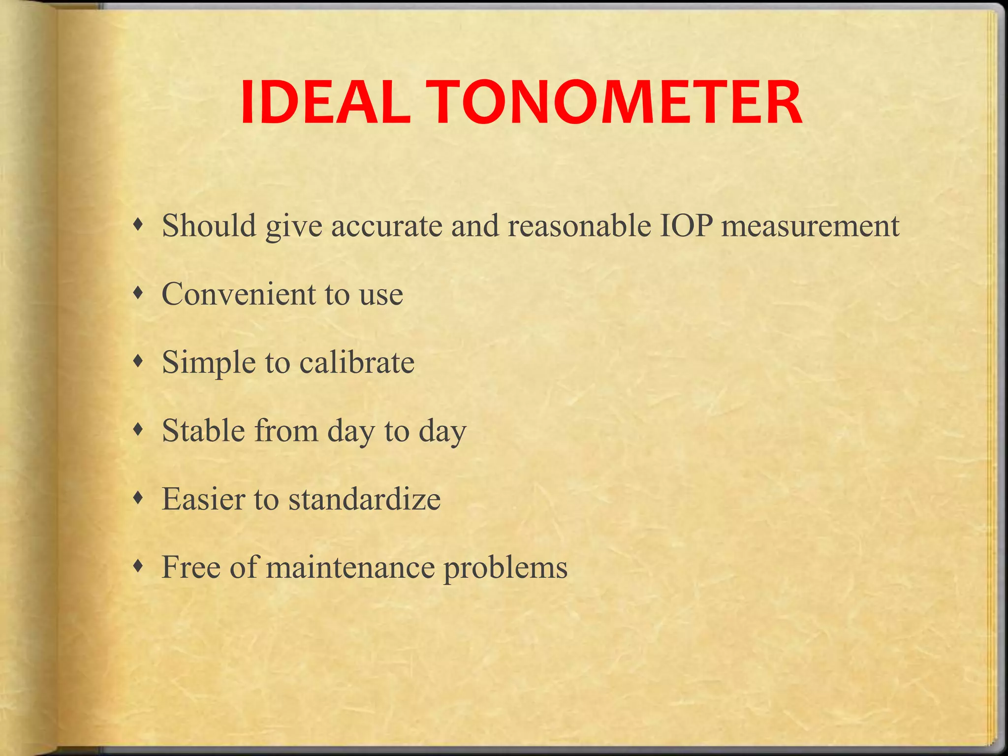 Different types of Tonometry | PPTX
