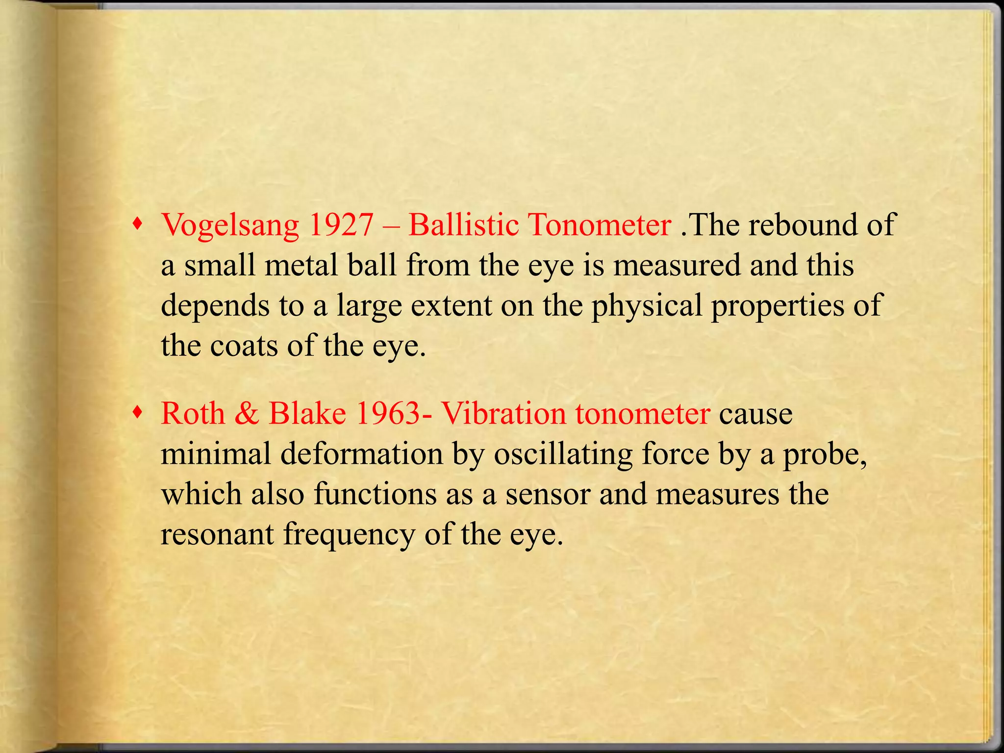 Different types of Tonometry | PPTX